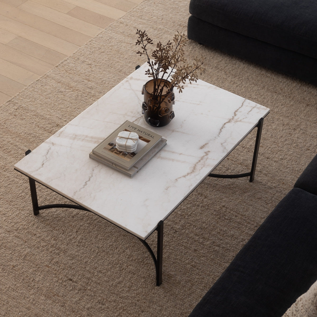 Buy Langford White & Black Coffee Table Perth, Osborne Park & Joondalup ...