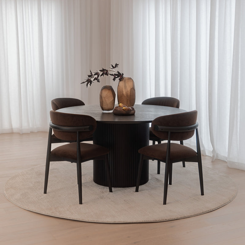 Edina Round Dining Table – The Furniture Gallery