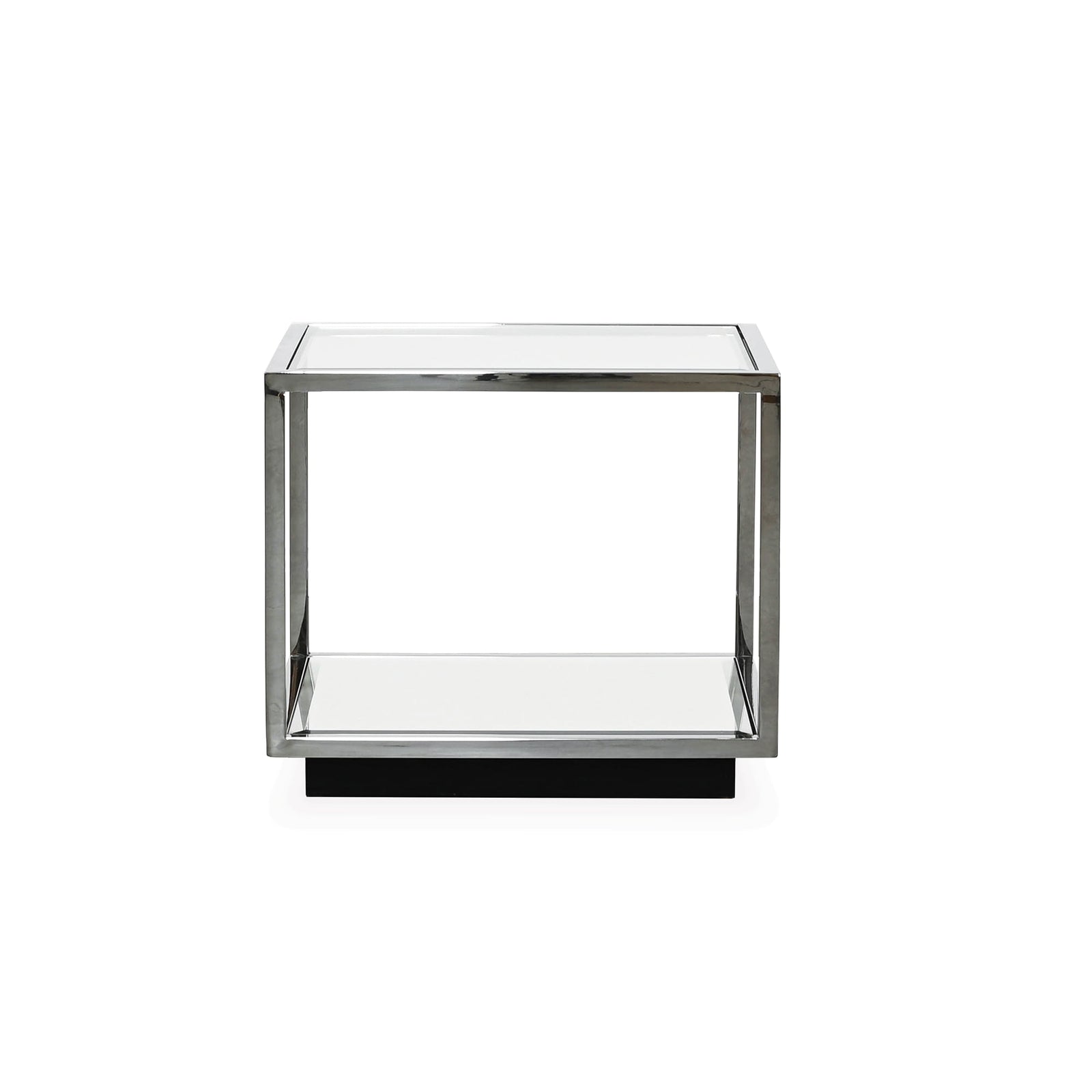 Black chrome side table store