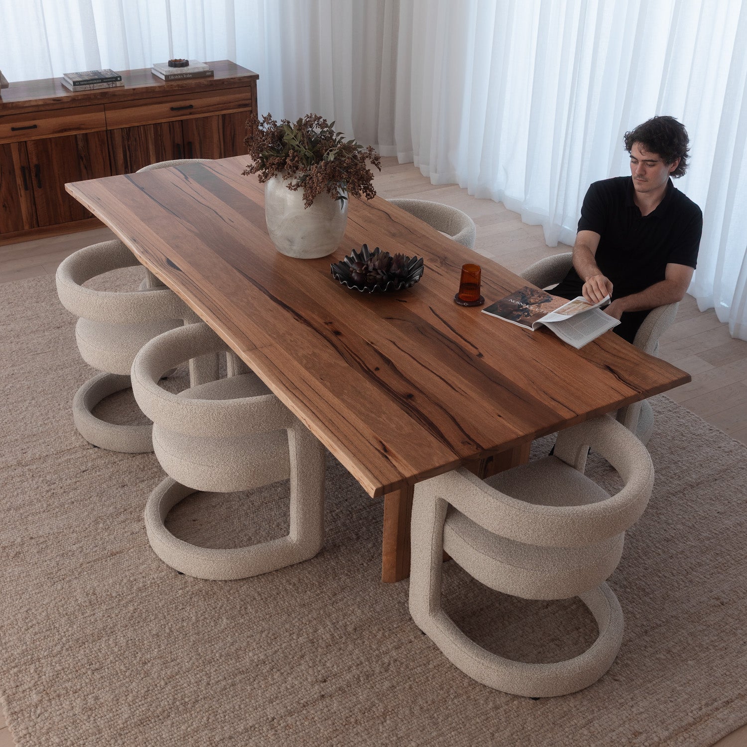 Buy Ignacio Solid Marri Timber Dining Table in Perth, Osborne Park ...