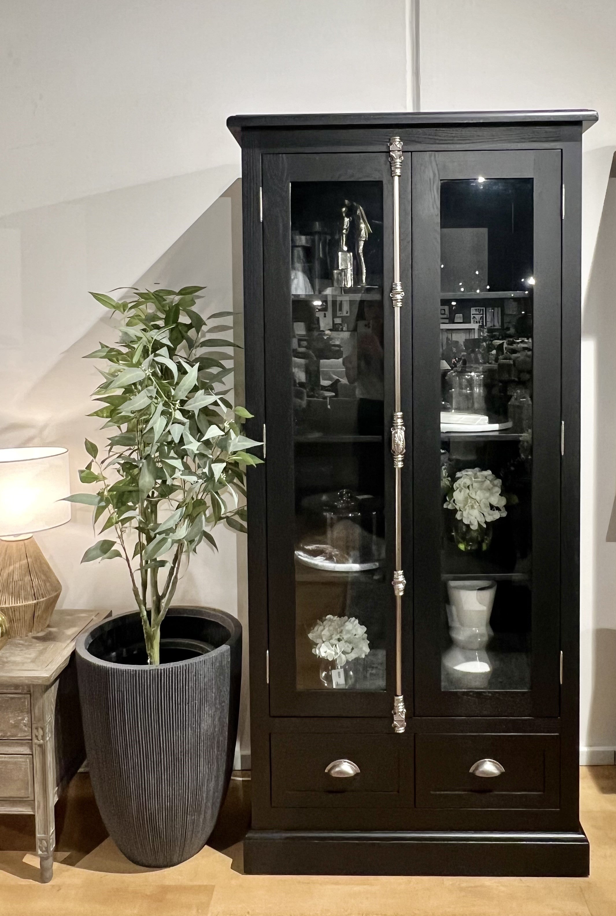 Buy Lyon Oak Wood Display Unit - Black in Perth, Osborne Park ...
