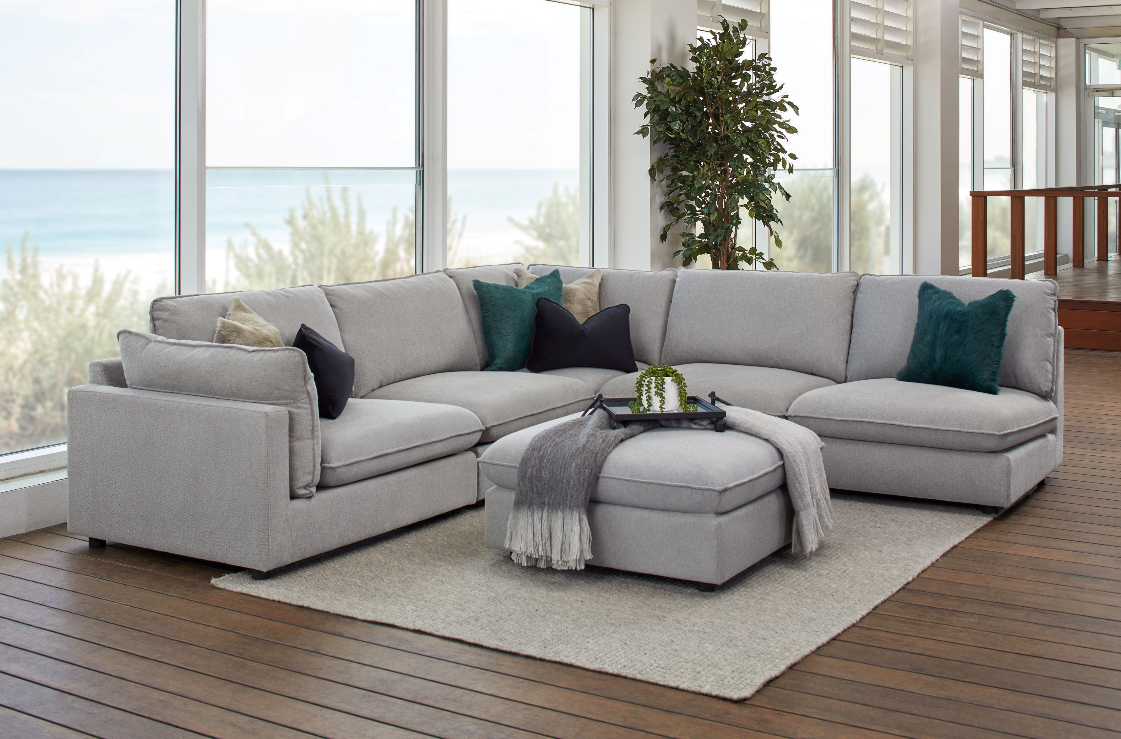 Buy Oregon Corner Lounge with Ottoman in Perth, Osborne Park, Joondalup ...