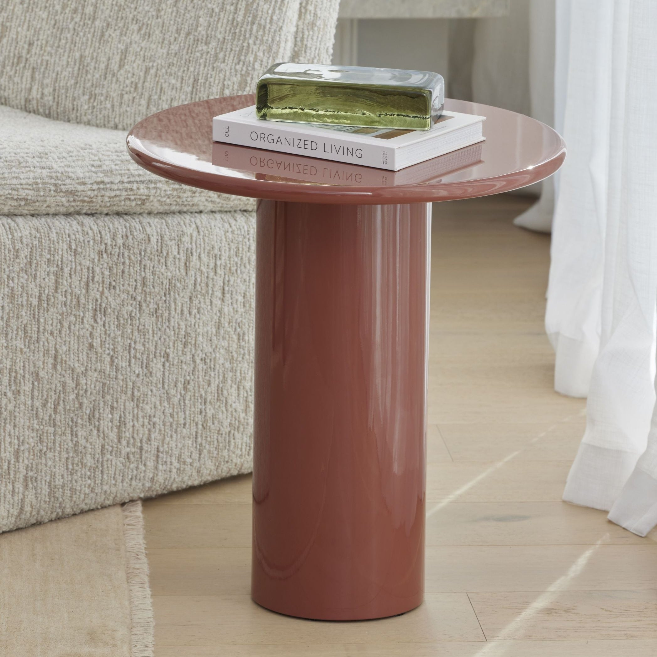 Sora Side Table Rust The Furniture Gallery