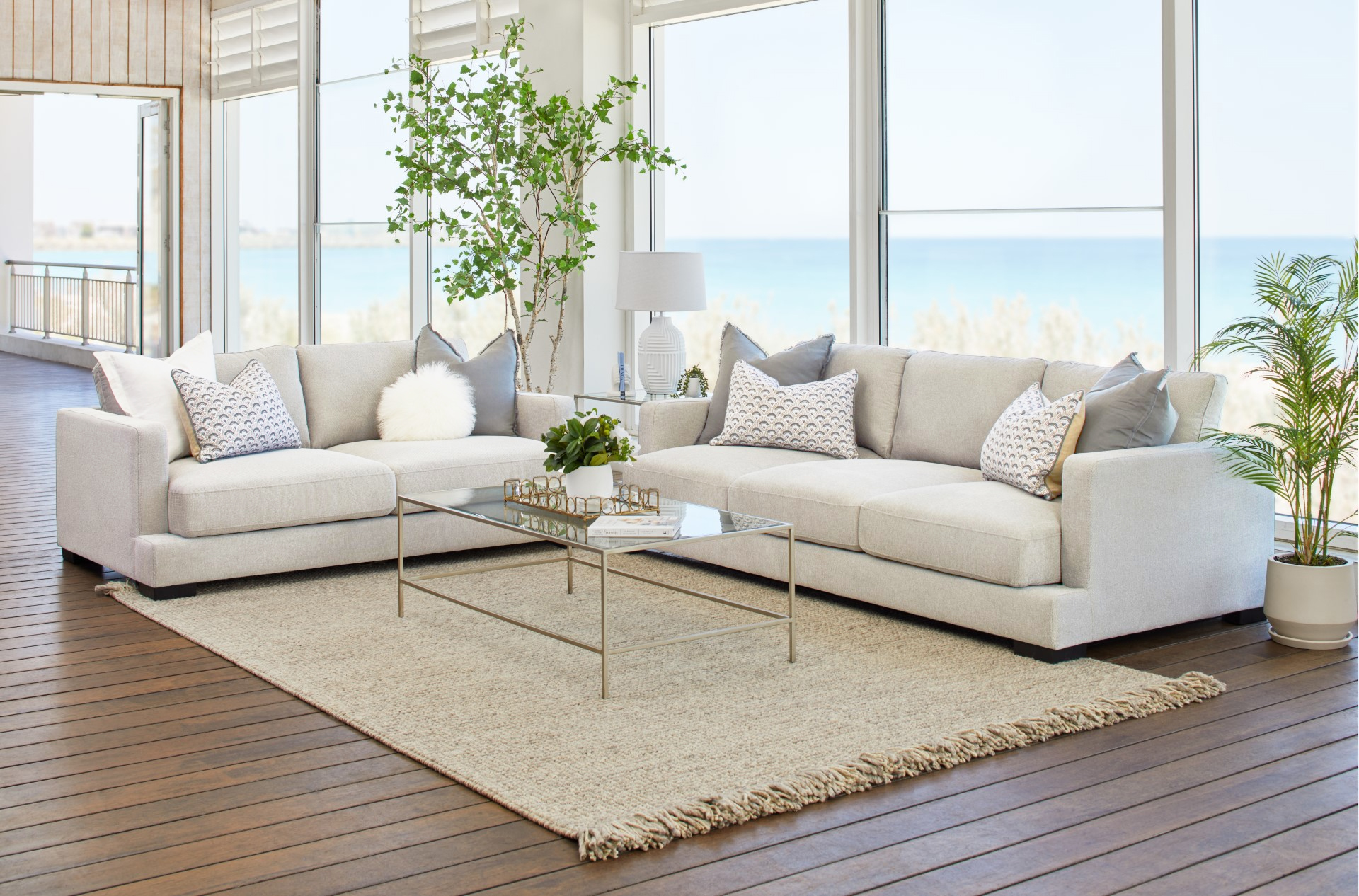 Buy Xavier 3 Seater Grey Sofa in Stone in Perth, Osborne Park ...