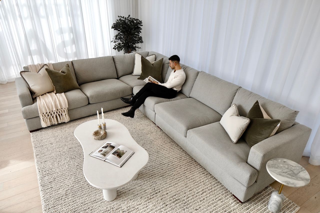 Buy Monaco 6 Piece Corner Lounge Suite in Perth, Osborne Park ...