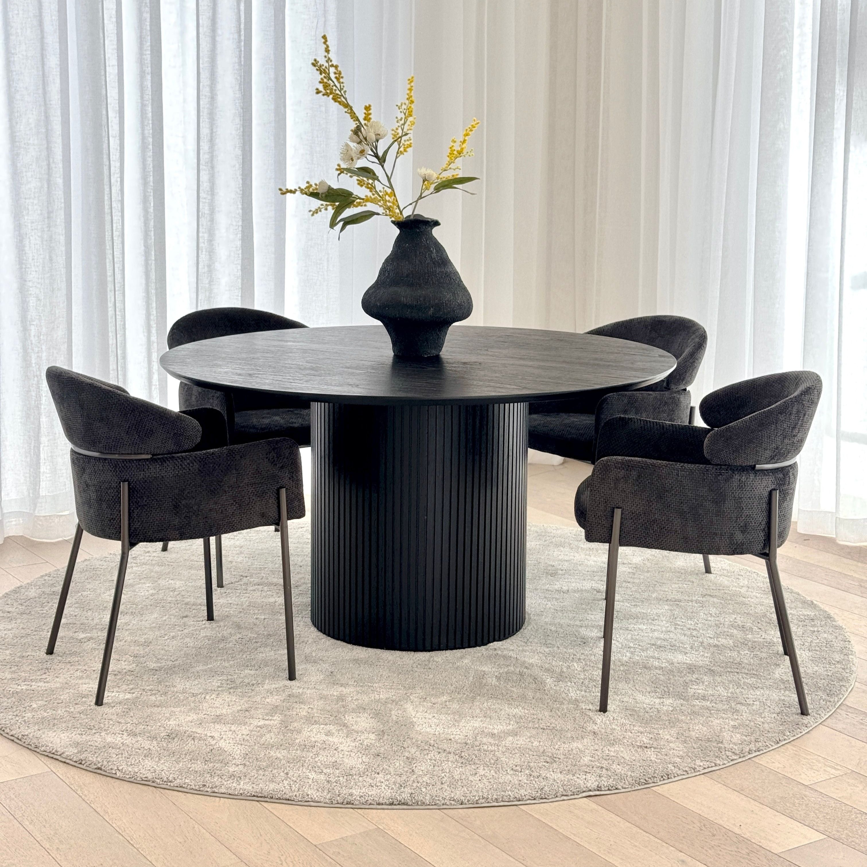 Edina Round Dining Table – The Furniture Gallery