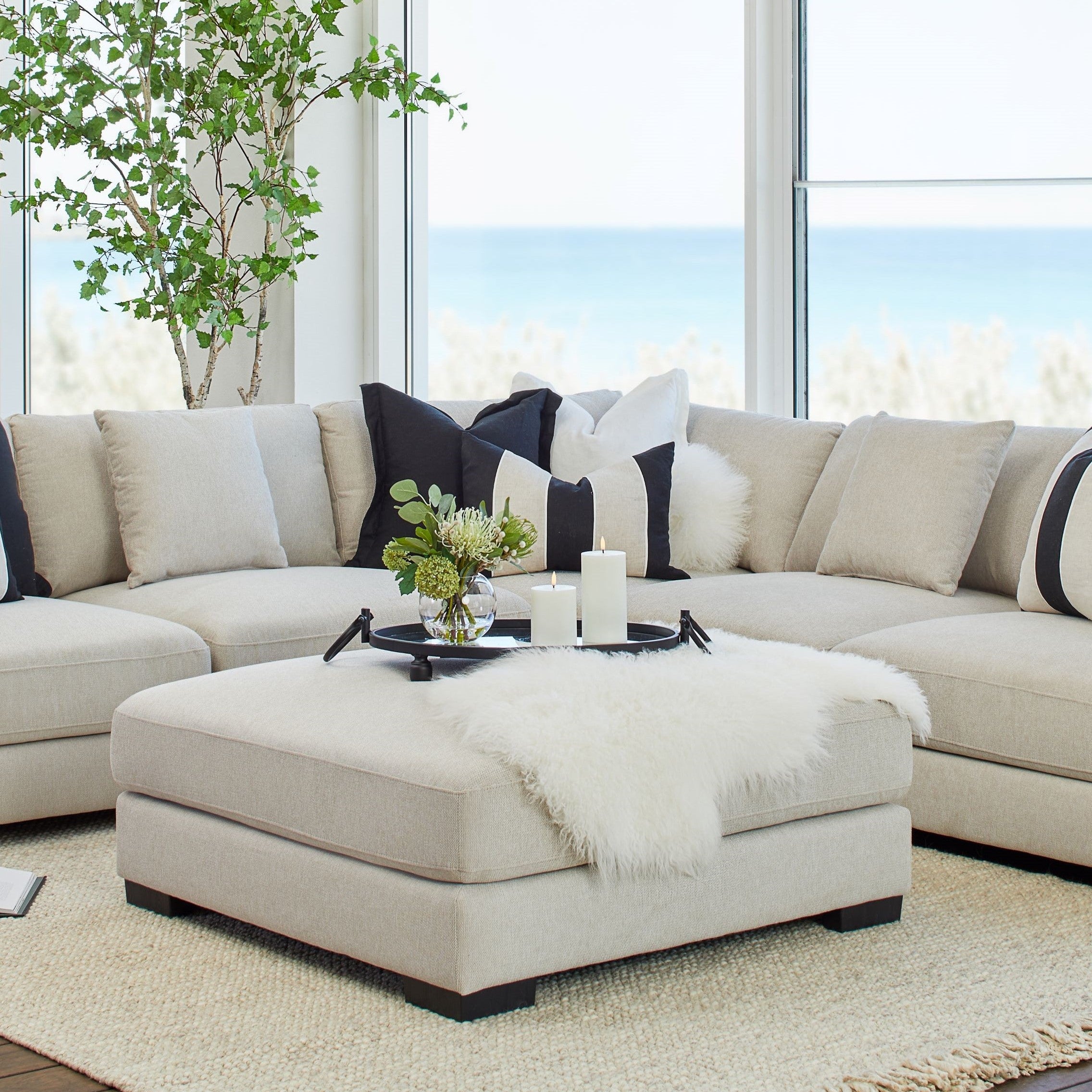 Buy Xavier Stone Ottoman in Perth, Osborne Park, Joondalup WA – The ...