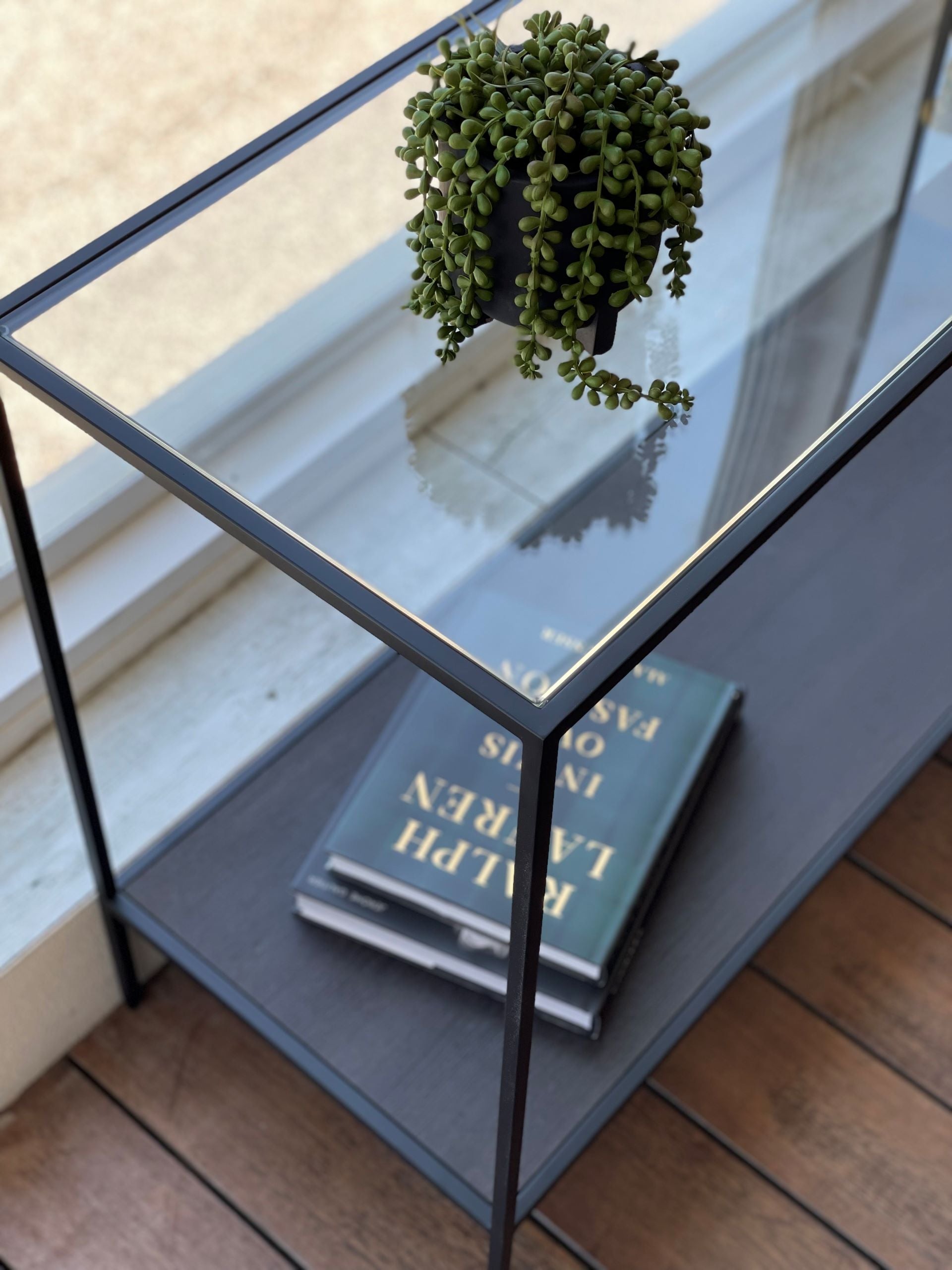 Buy Emery Glass Top Console Table in Perth, Osborne Park, Joondalup WA ...